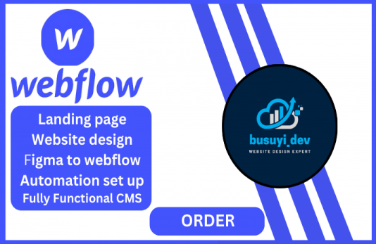 Webflow Website Design, And Landing Page Design | Legiit