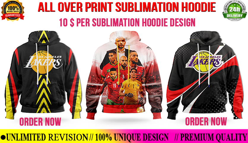 Unique Custom Sublimation Hoodie Design , | Legiit
