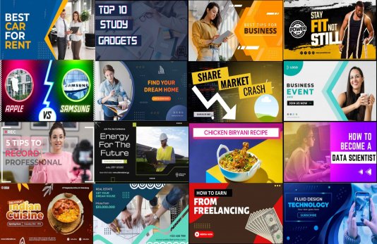 10 Very Professional Youtube Thumbnails Package | Legiit