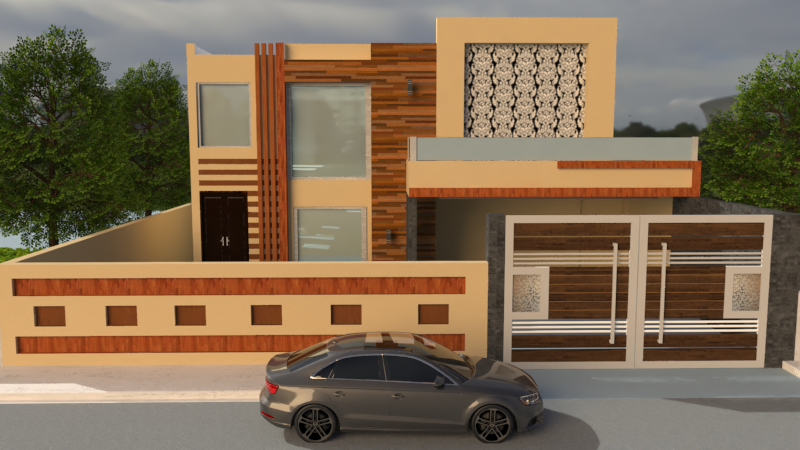Design 3d Front Elevation In Sketchup | Legiit