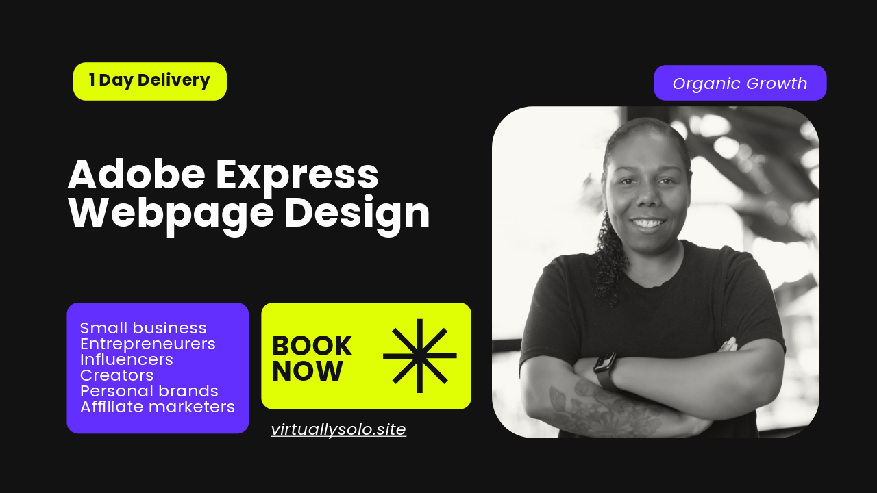 One Page Website in Adobe Express