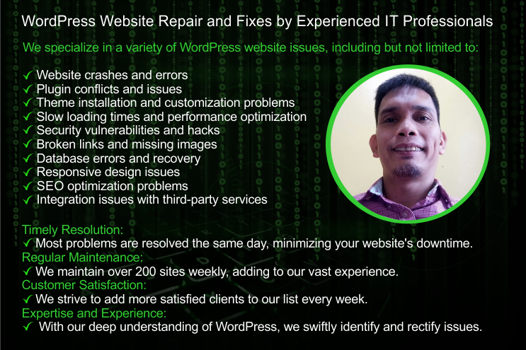 Wordpress Website Repair And Fixes Legiit