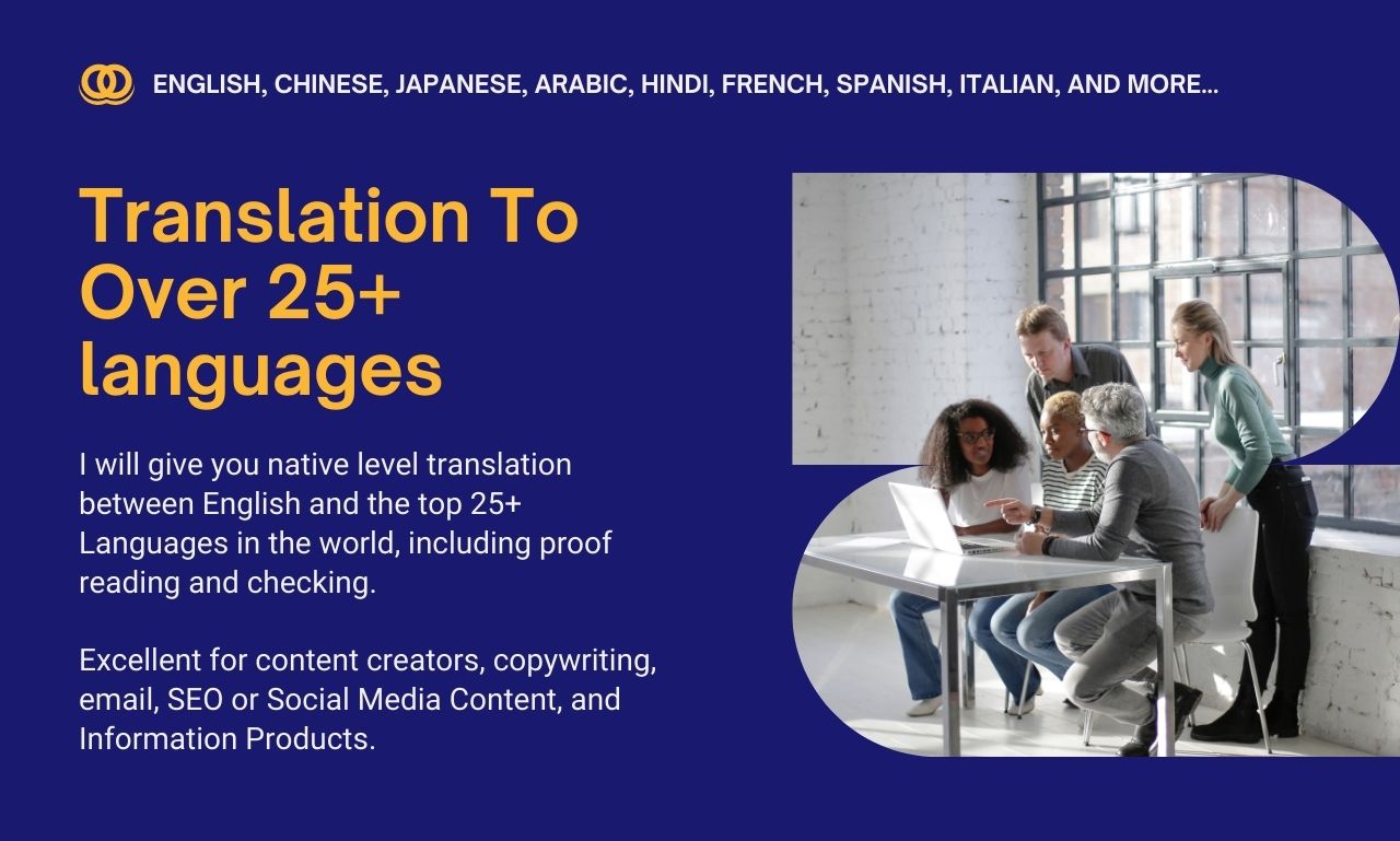 Translation Between English And The Top 25+ Languages In The World | Legiit