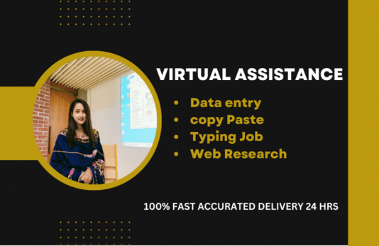 Virtual Assistant For Data Entry 24 Hours | Legiit