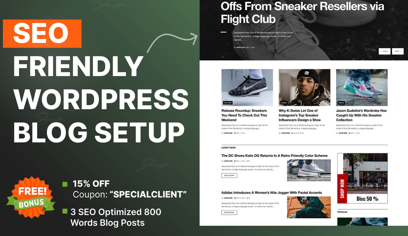 Professional WordPress Blog Design | Legiit