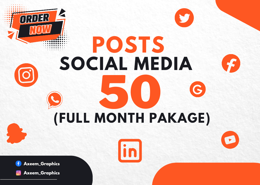 50 Unique Social Media Posts For Whole Month | Legiit