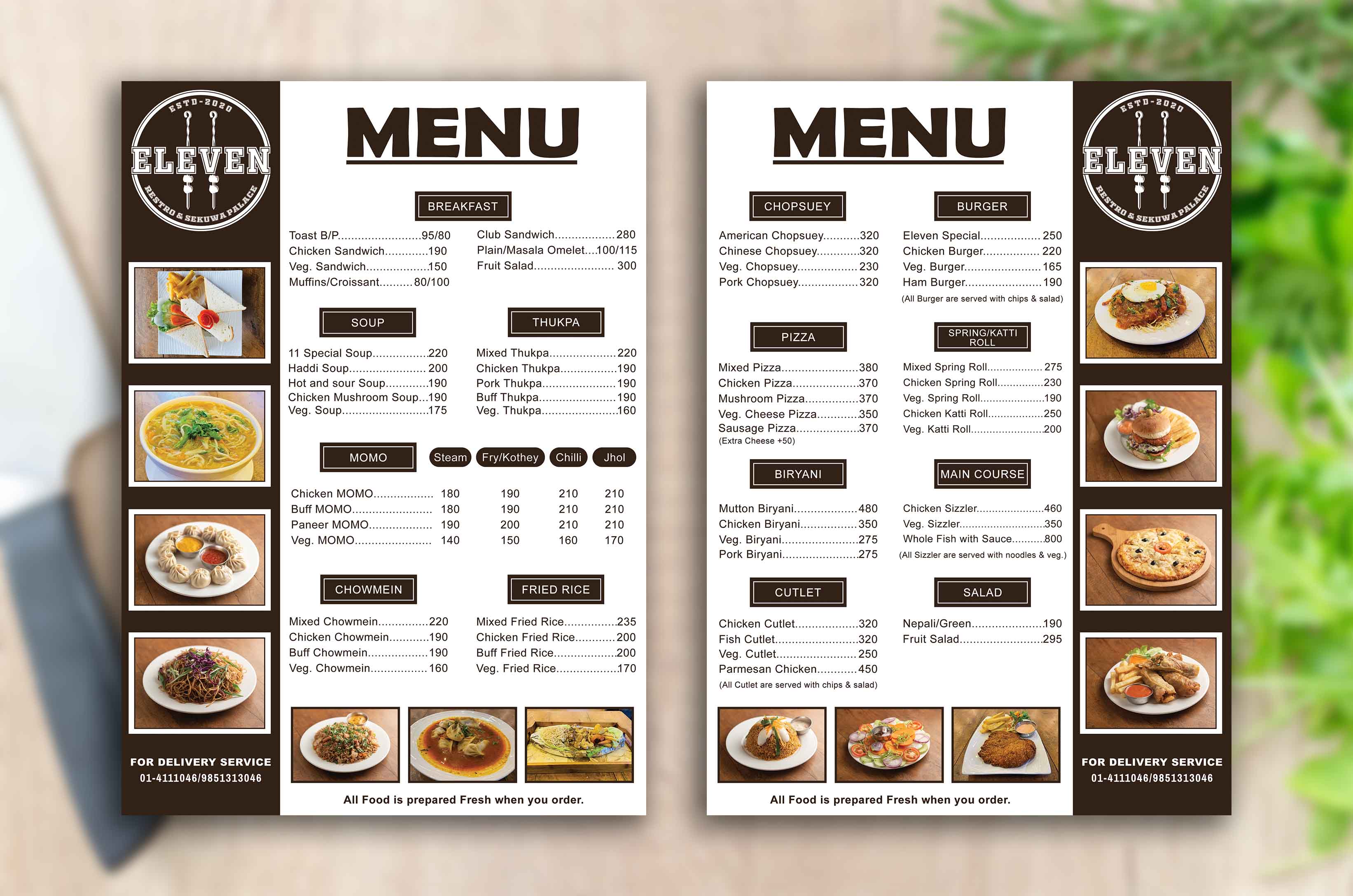 Professional Food Menu And Price Catalog | Legiit