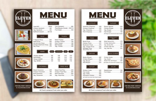 Professional Food Menu And Price Catalog | Legiit