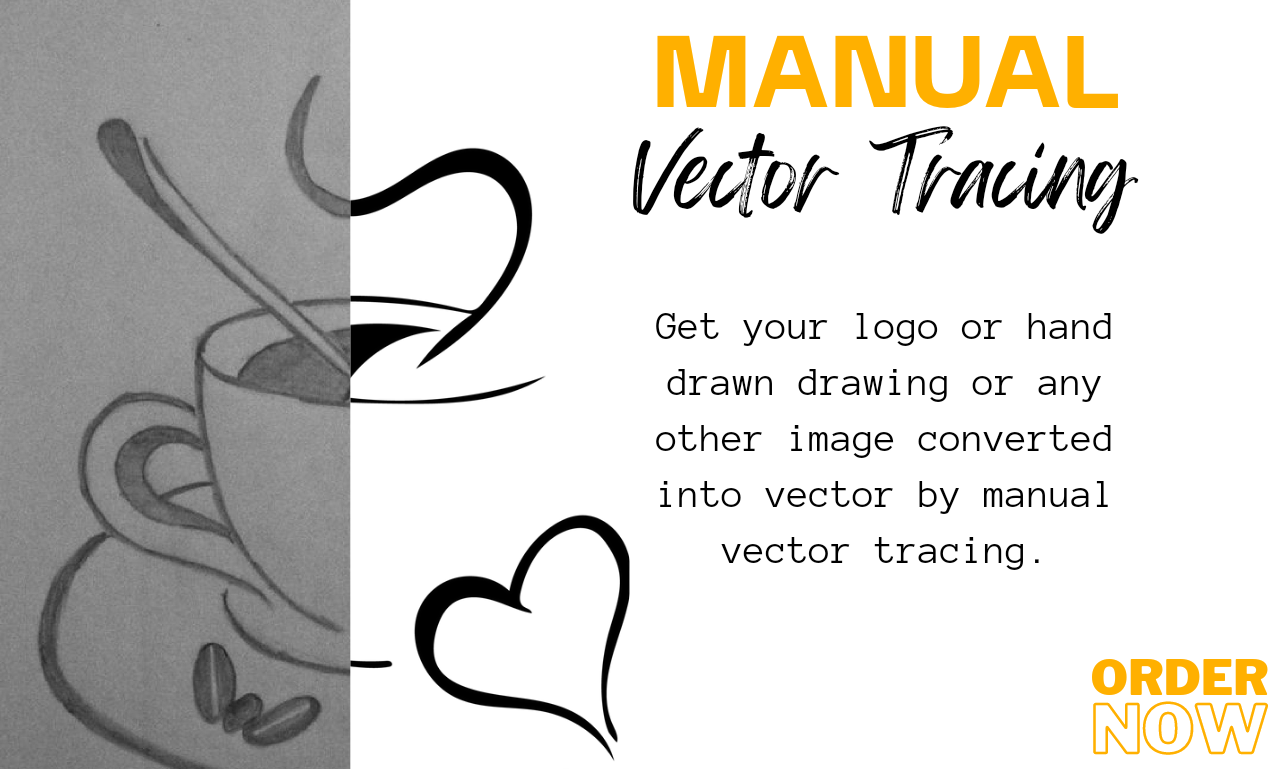 Manual Vector Tracing Of A Logo Or Sketch. | Legiit