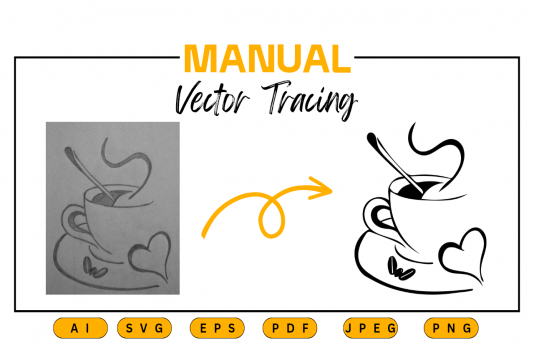 Manual Vector Tracing Of A Logo Or Sketch. | Legiit