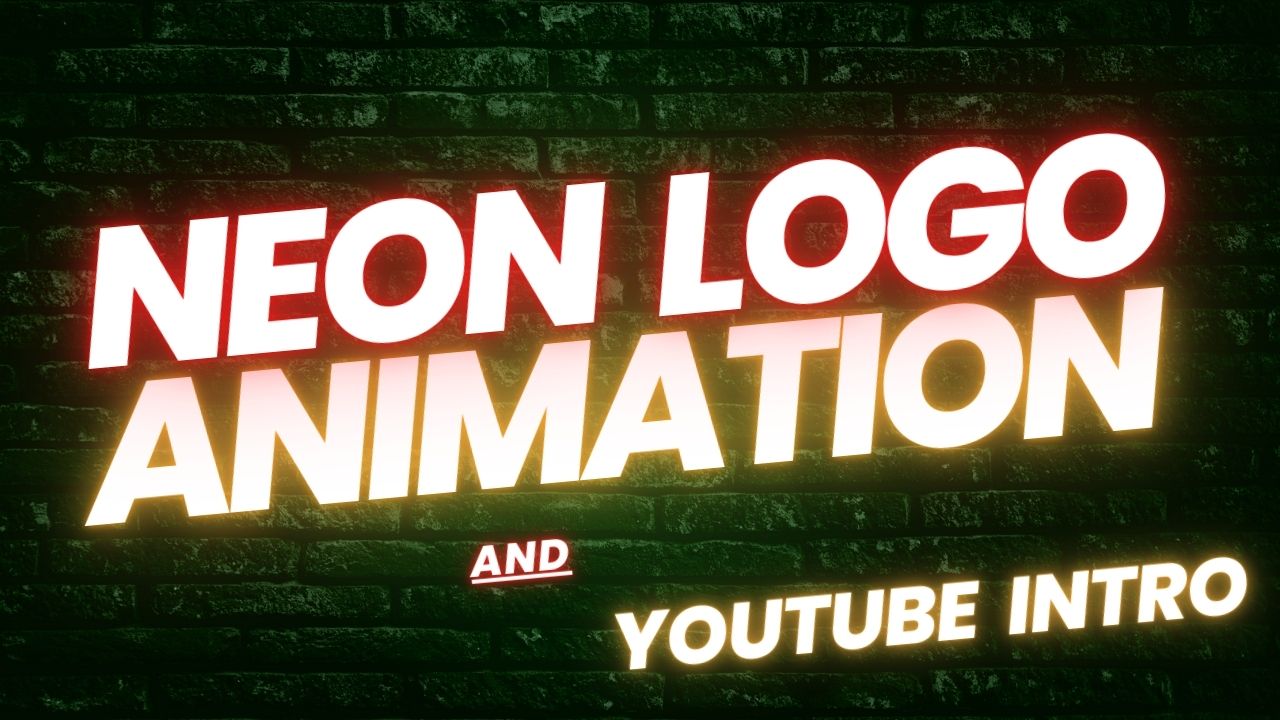 Design Neon Logo And YouTube Intro Animation | Legiit
