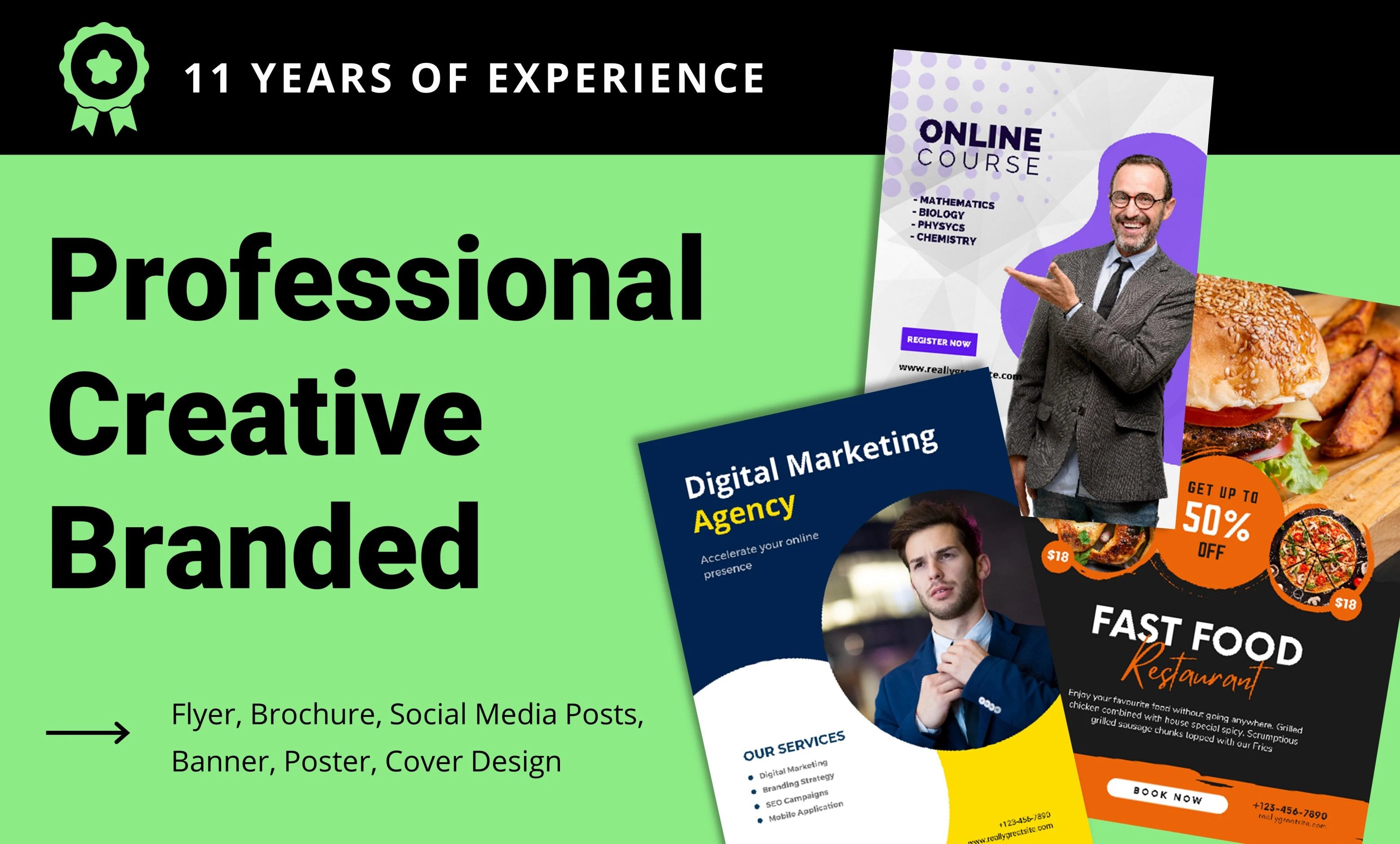 Modern Branded Flyer, Brochure, Poster Design | Legiit