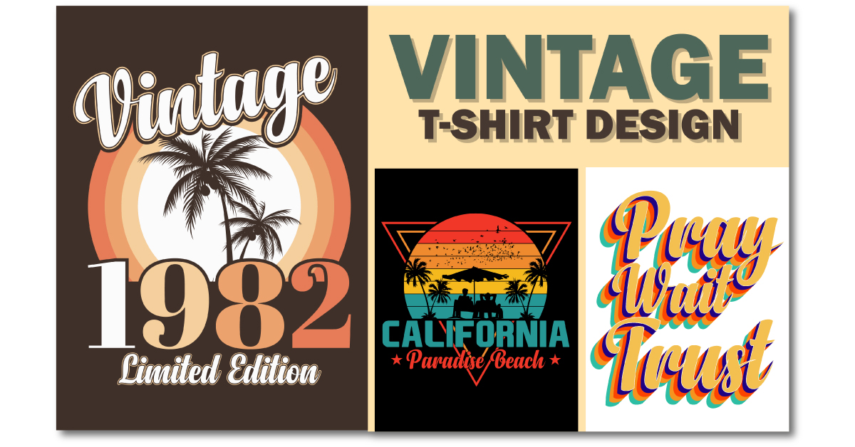 Vintage Retro T-shirt Design. | Legiit