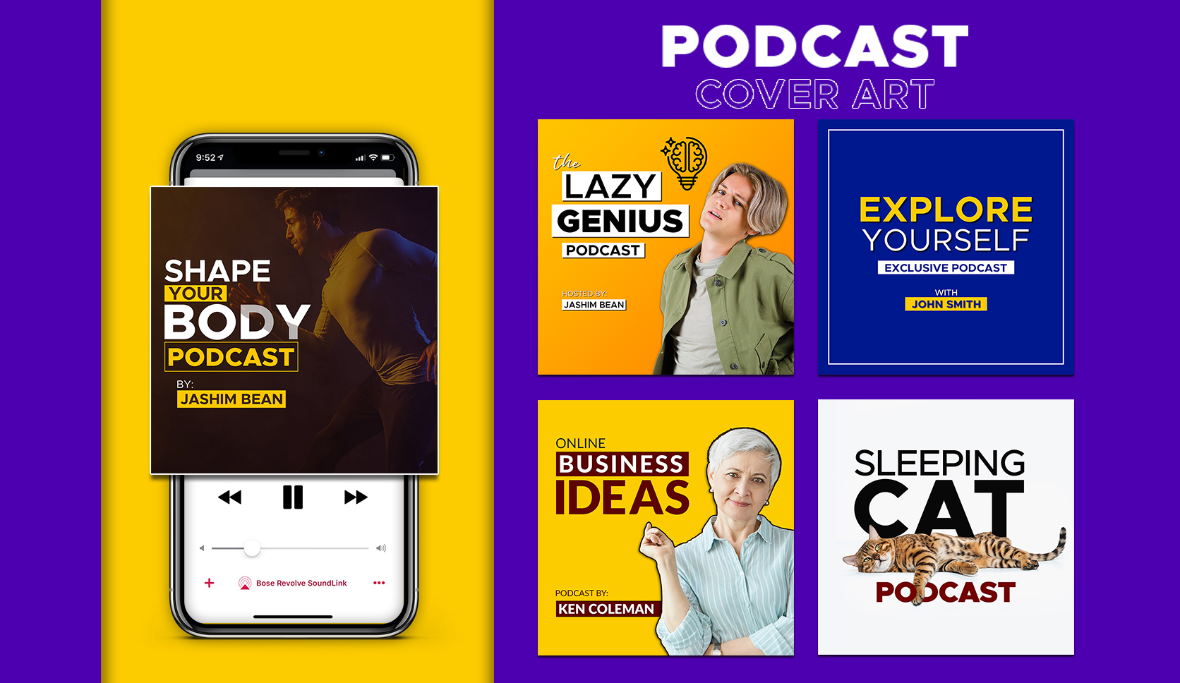 Professional, Attractive Podcast Cover Art And Logo Design | Legiit
