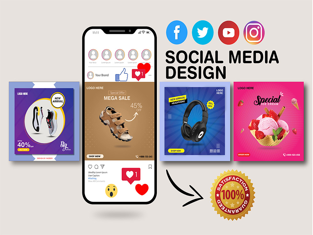 Social Media Eye-Catching Designs For Your Brand | Legiit