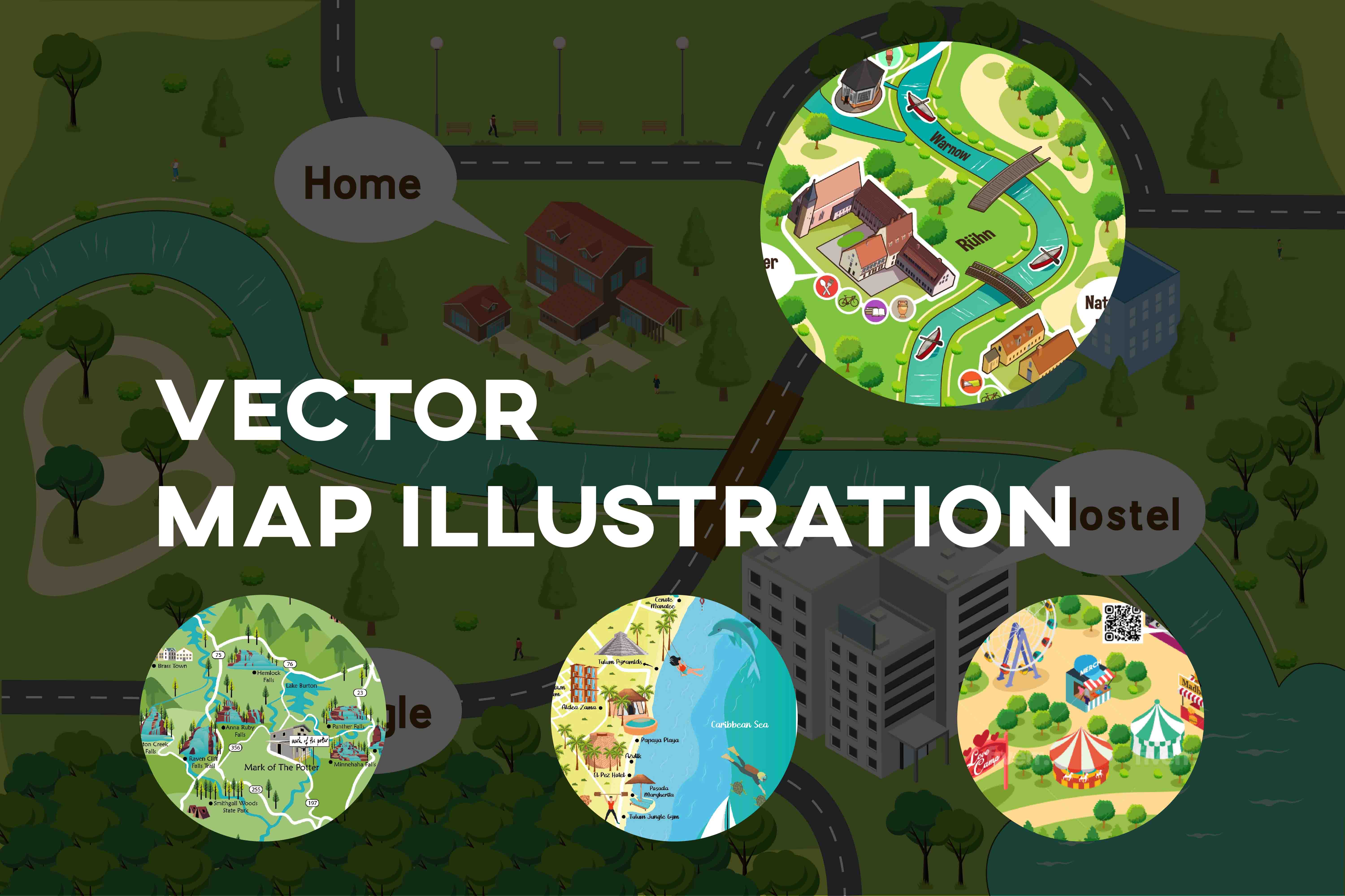 Draw Vector Map Illustration For You | Legiit