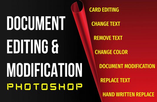 Photoshop Document Editing, PDF Edit | Legiit