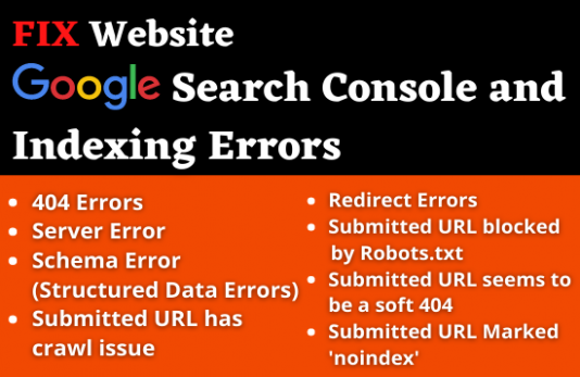 Fix The Website Google Search Console And Indexing Errors | Legiit