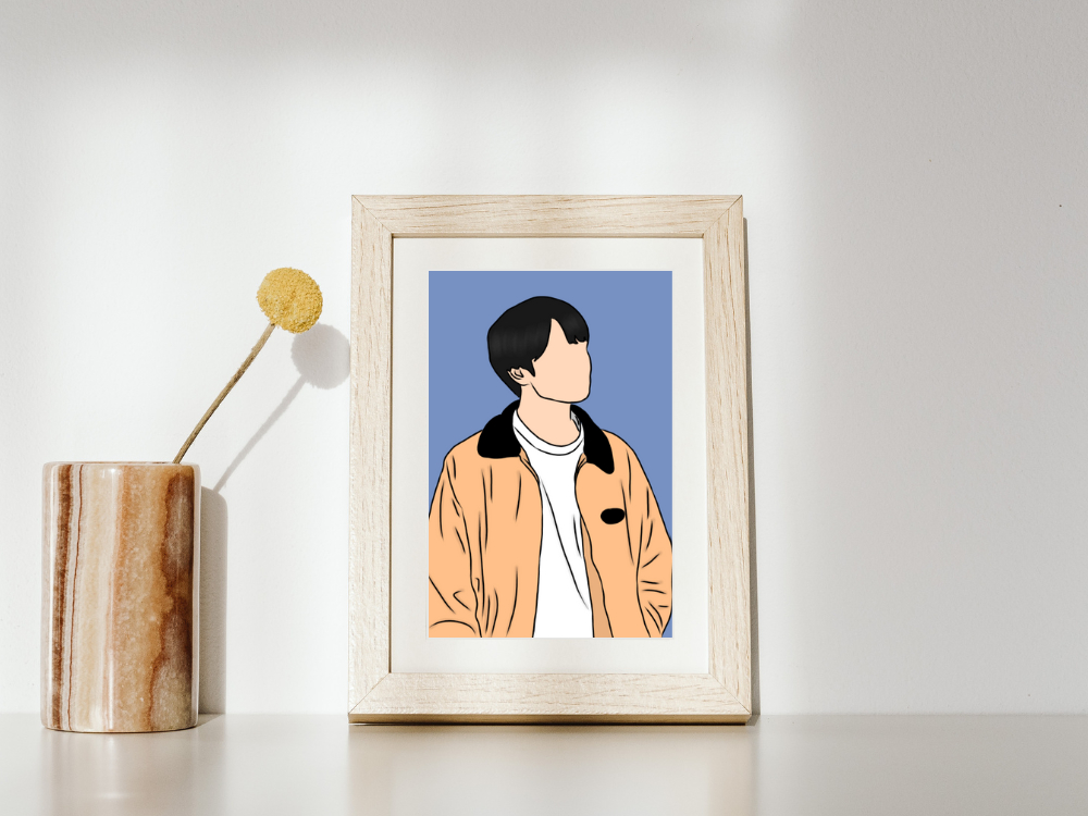 A Flat Vector Faceless Portrait Illustration | Legiit