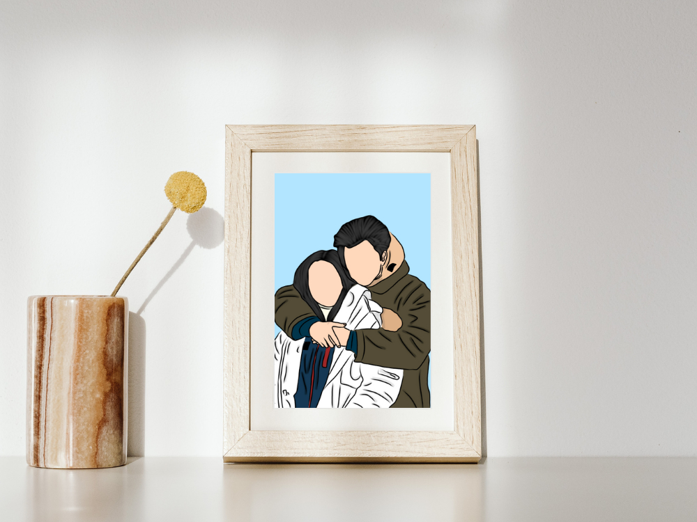 A Flat Vector Faceless Portrait Illustration | Legiit