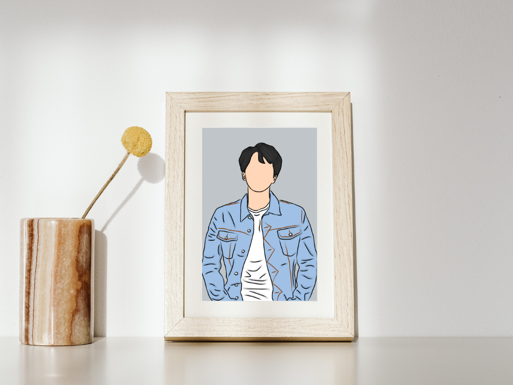 A Flat Vector Faceless Portrait Illustration | Legiit