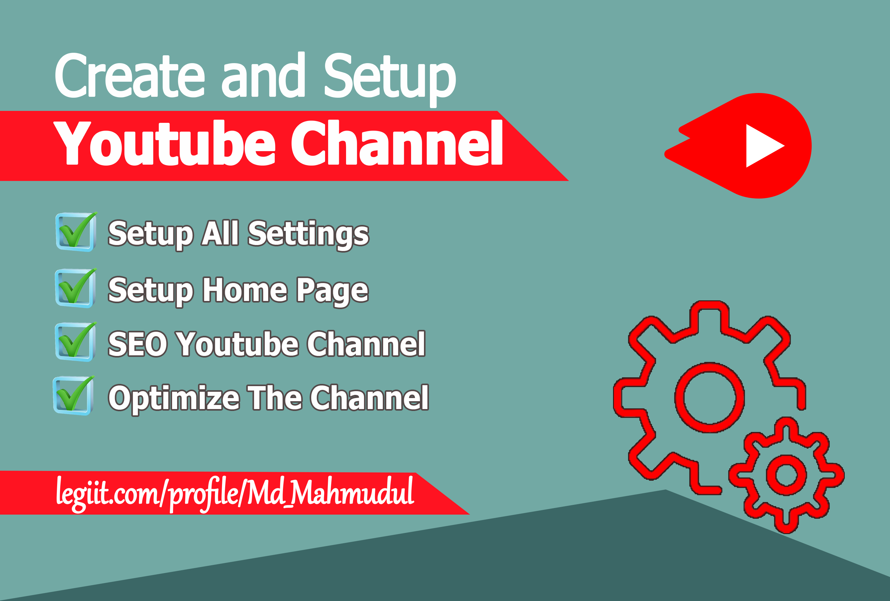 I Will Create, Setup And SEO Youtube Channels | Legiit
