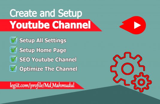 I Will Create, Setup And SEO Youtube Channels | Legiit