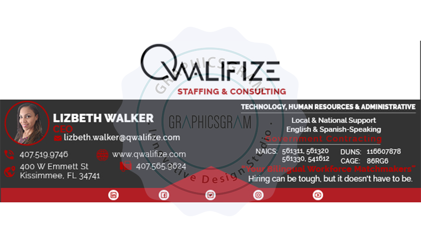 Design Modern Minimalist Clickable HTML Email Signature | Legiit