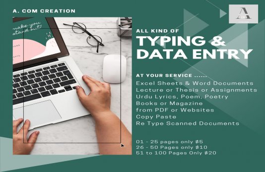 Typing And Data Entry Work | Legiit