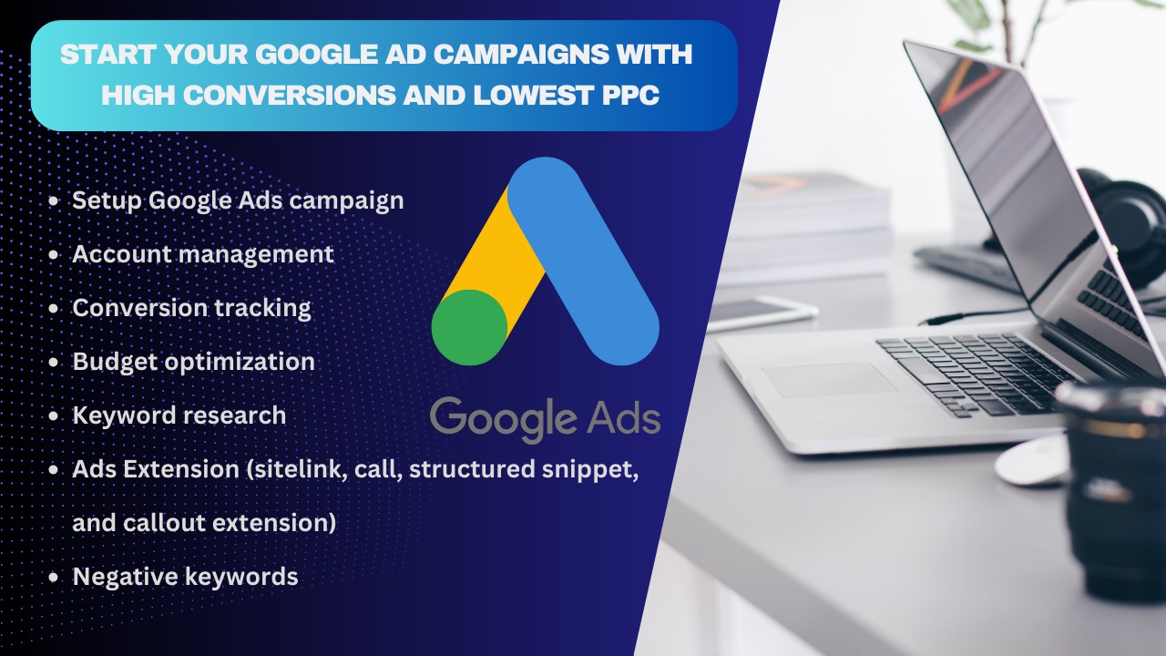 Setup And Optimize Google Ads | Legiit