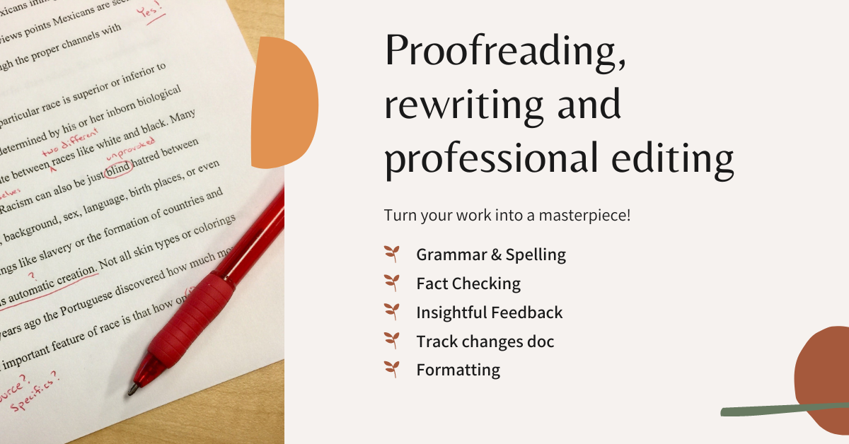 Get Your Work Polished By Proofreading, Revising And Professional ...
