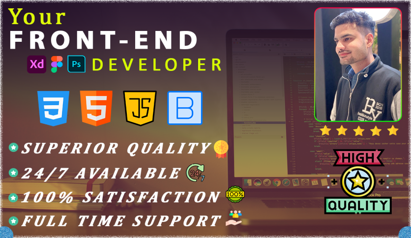 Your Front End Web Developer | Legiit