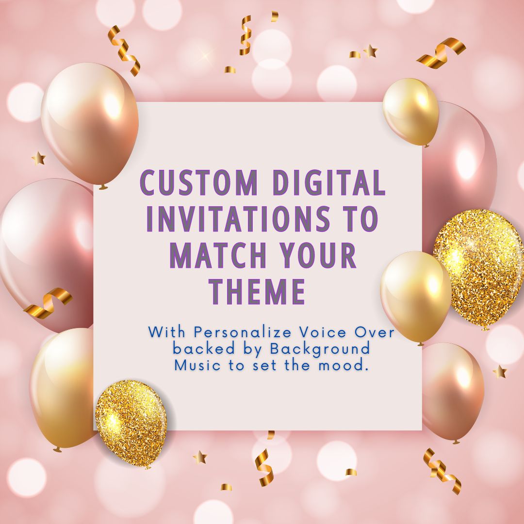 Custom Digital Invitations To Match Your Theme | Legiit