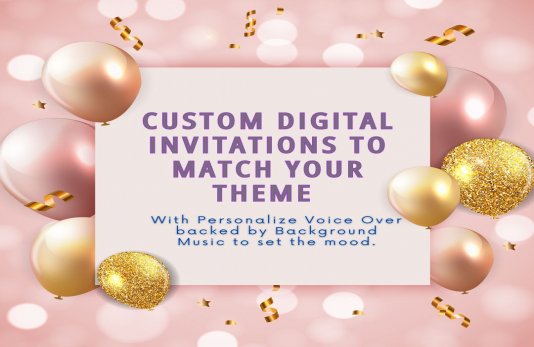 Custom Digital Invitations To Match Your Theme | Legiit