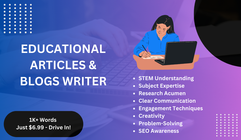 Educational Articles And Blog Content Writing | Legiit
