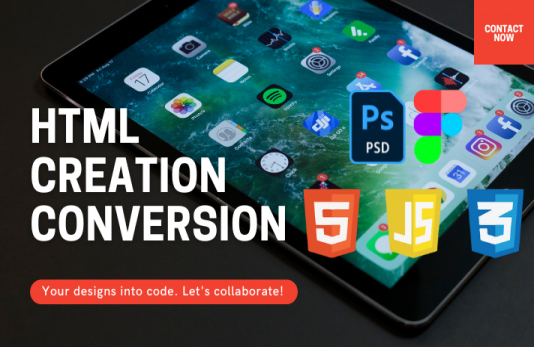 HTML, CSS And JS Website. PSD, Figma Conversion! | Legiit