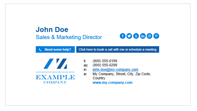 Create A Unique Clickable HTML Email Signature. | Legiit