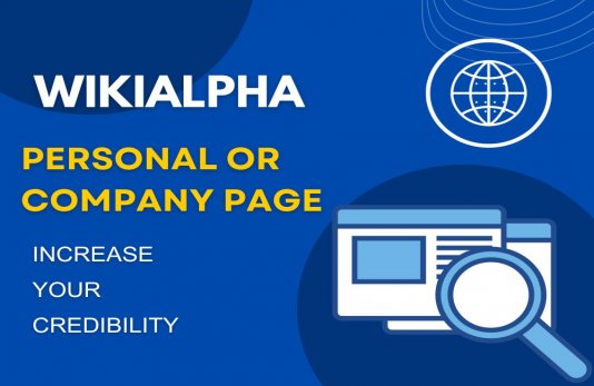 Create A Verified WikiAlpha Page For All Entity | Legiit