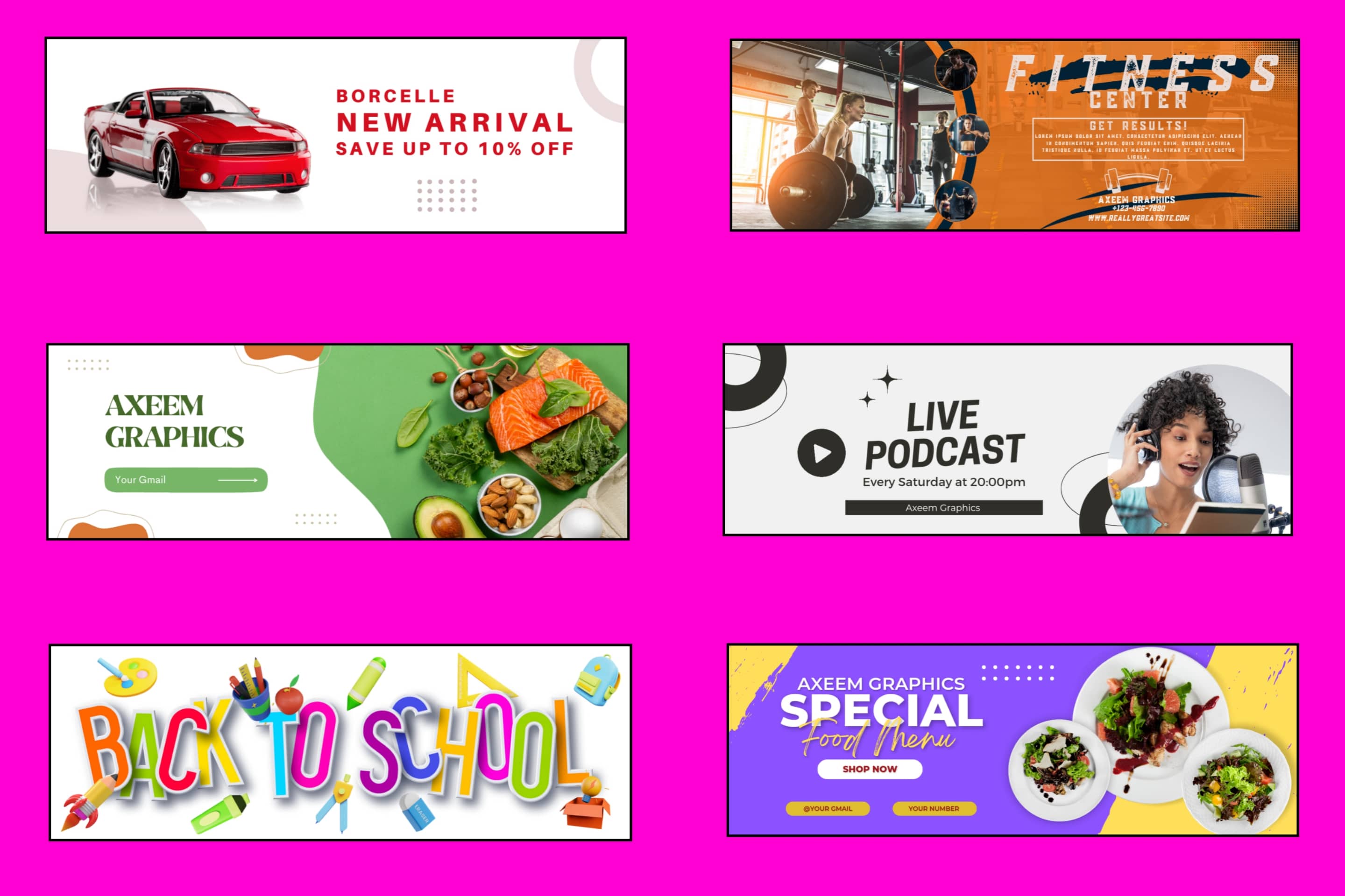 Design Multiple Sizes Banners | Legiit