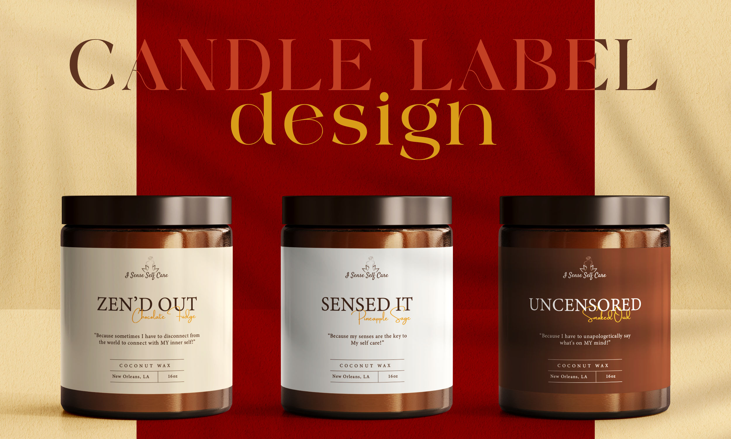 Candle Label & Packaging Design | Modern & Elegant | Legiit