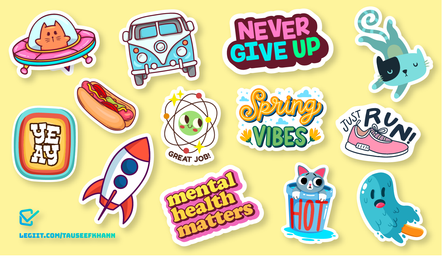 Design Sticker, Logo, Badge, Label, Decals. | Legiit