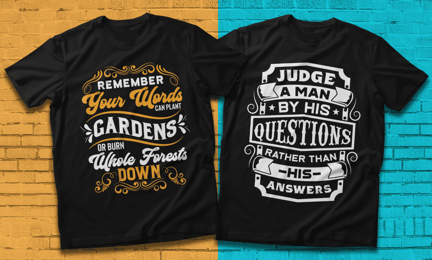 Trendy Typography T-shirt Design & Graphic T-shirt | Legiit