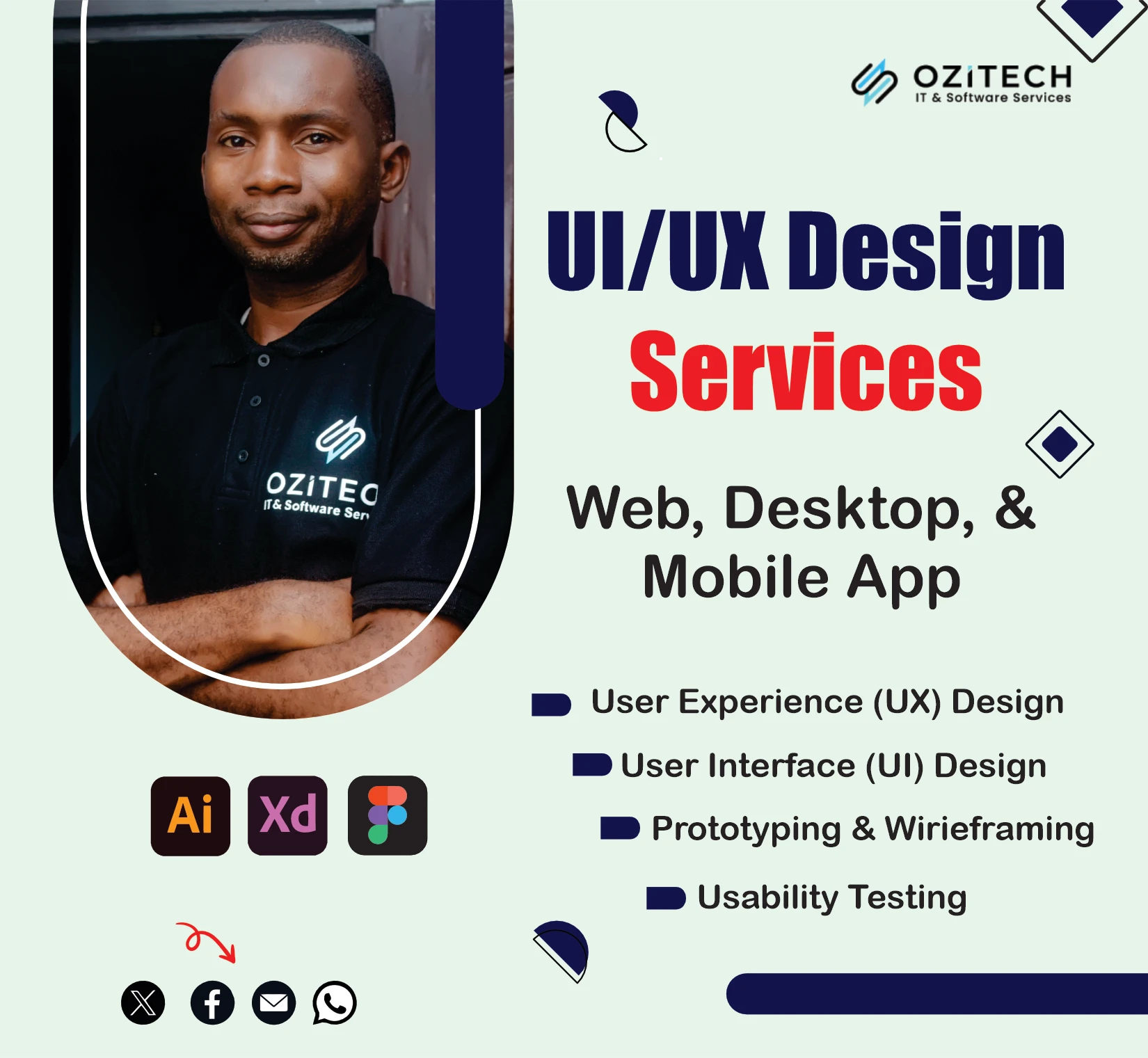 Web & Mobile UI UX Design, Wireframing,prototyping | Legiit