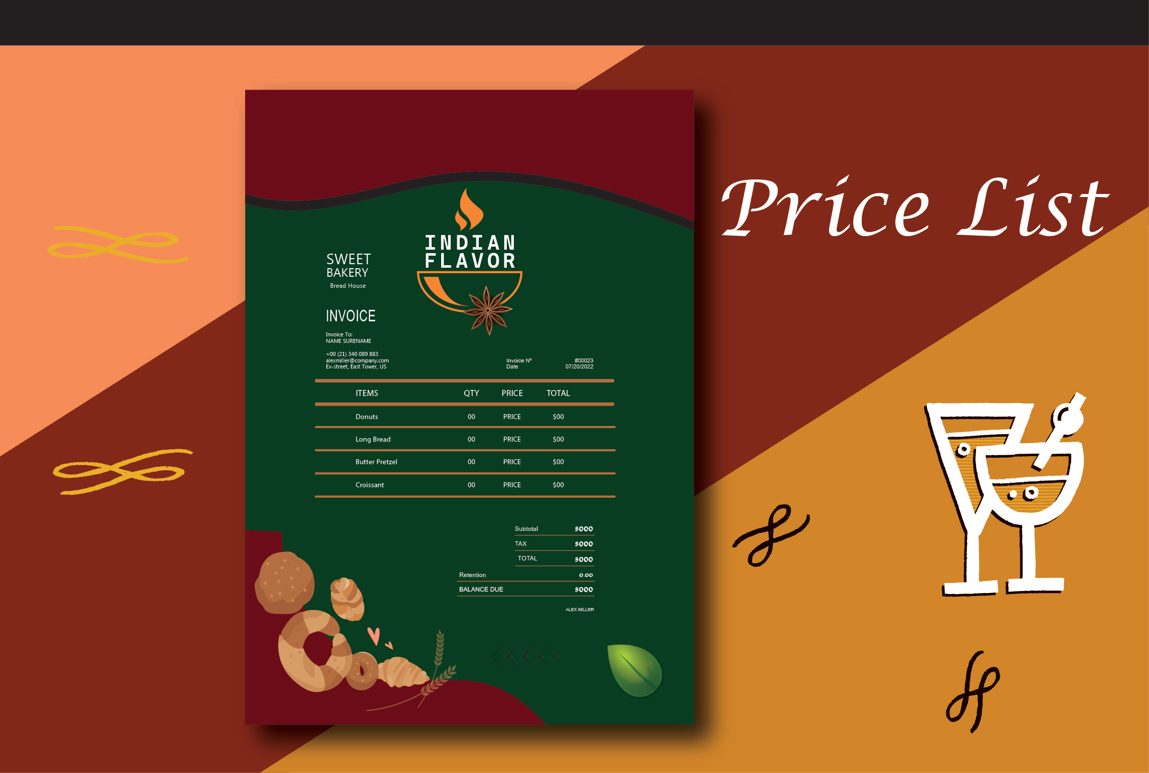 Design Professional Price List And Pricing Menu | Legiit