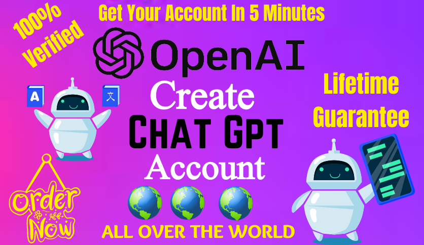 Create Chat Gpt Account For You In 5 Minute Only | Legiit