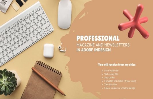 Professional Magazines, & Newsletters In InDesign | Legiit