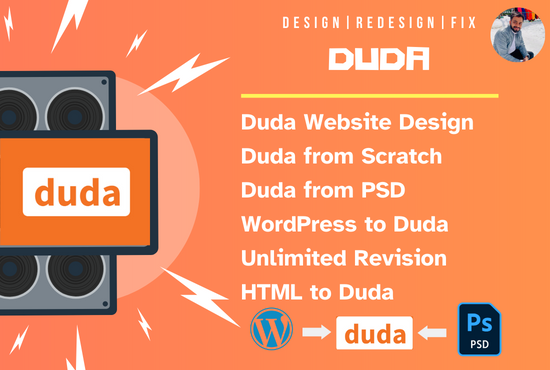Design Stunning Duda Landing Page. | Legiit