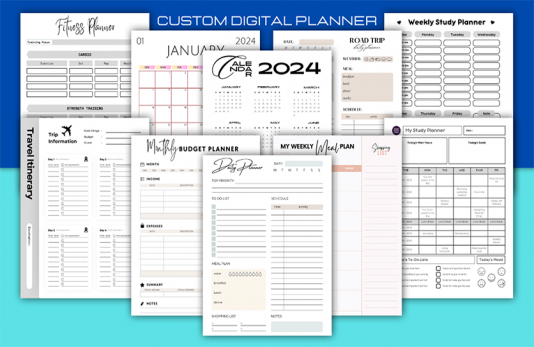 Custom Planners, Journals And Worksheets | Legiit