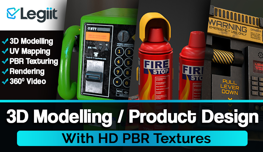 3D Product / 3D Game Asset Modeling | Legiit