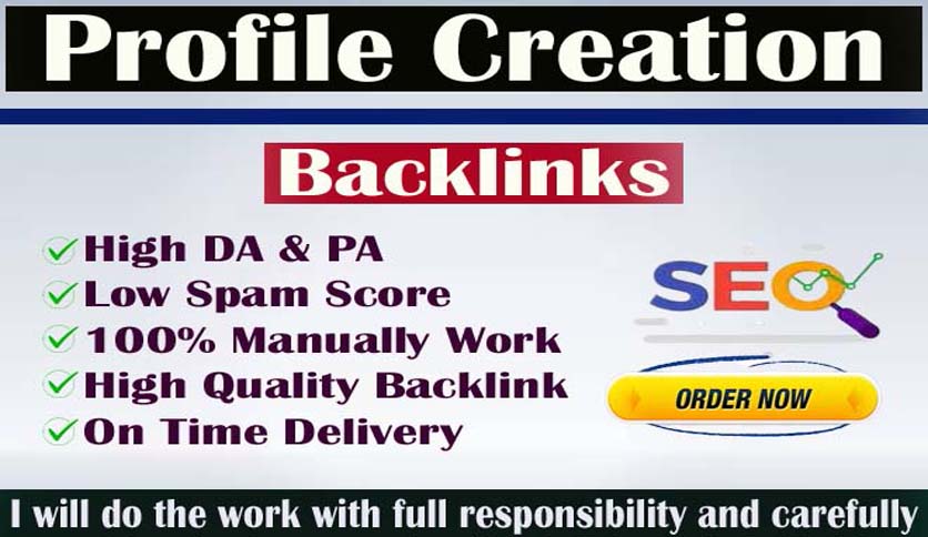 Create 100 Profile Creation Backlinks | Legiit